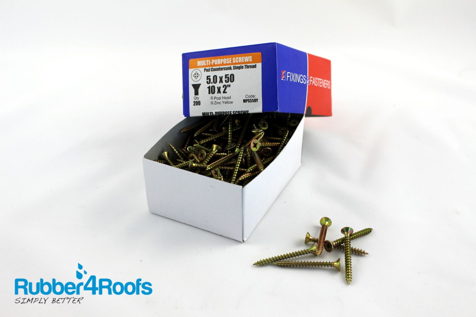 Insulation and Deck Fixing Screws | Rubber4Roofs