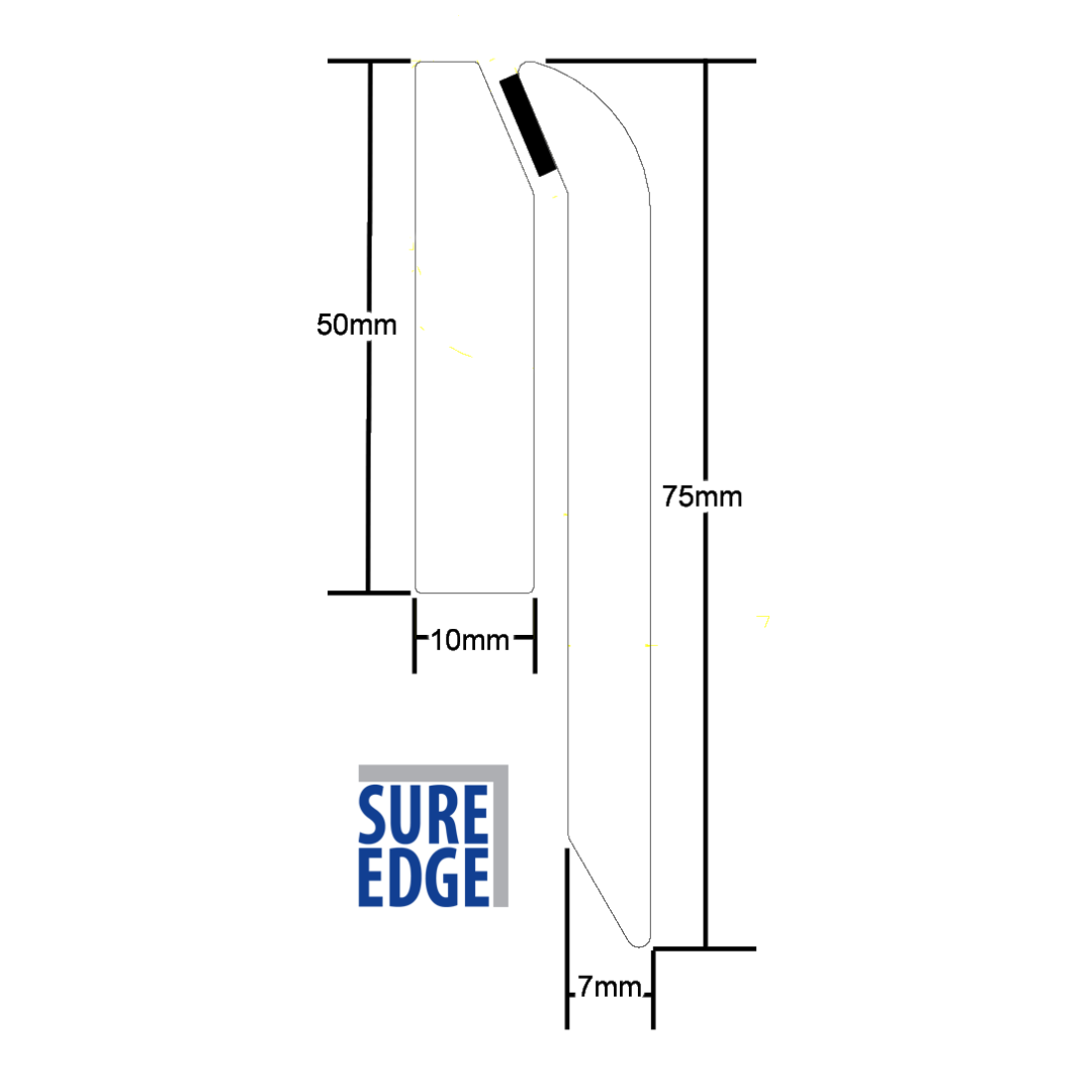 Sure Edge Gutter Drip Trim 2.5M | Rubber4Roofs