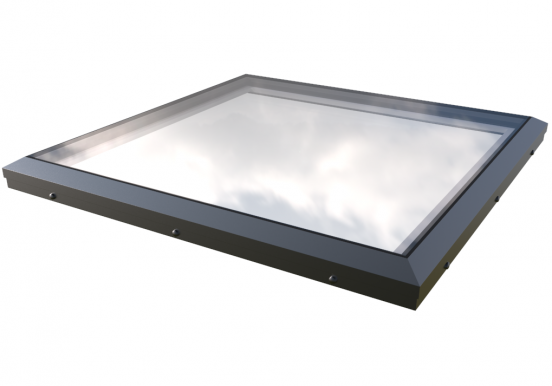 Flat Glass Skylights - Flat Roof Skylights | Rubber4Roofs